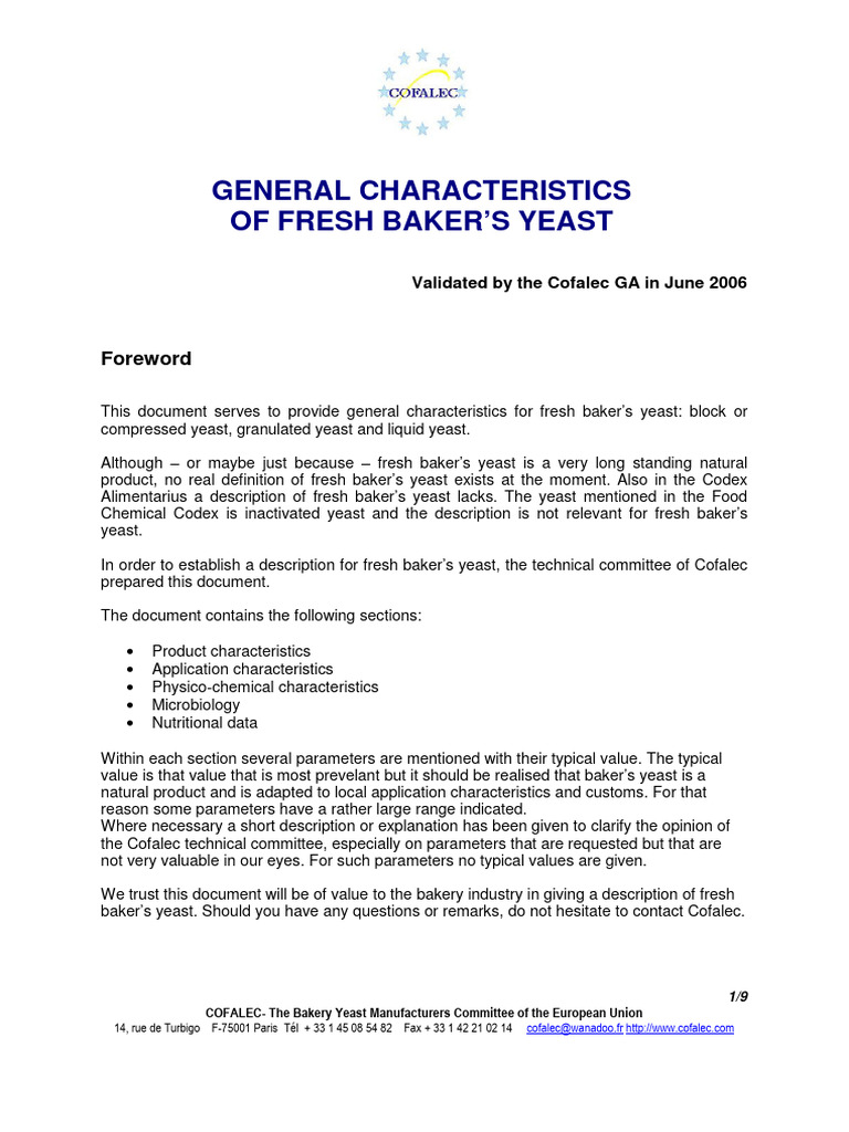 Yeast | PDF | Baker's Yeast | Yeast