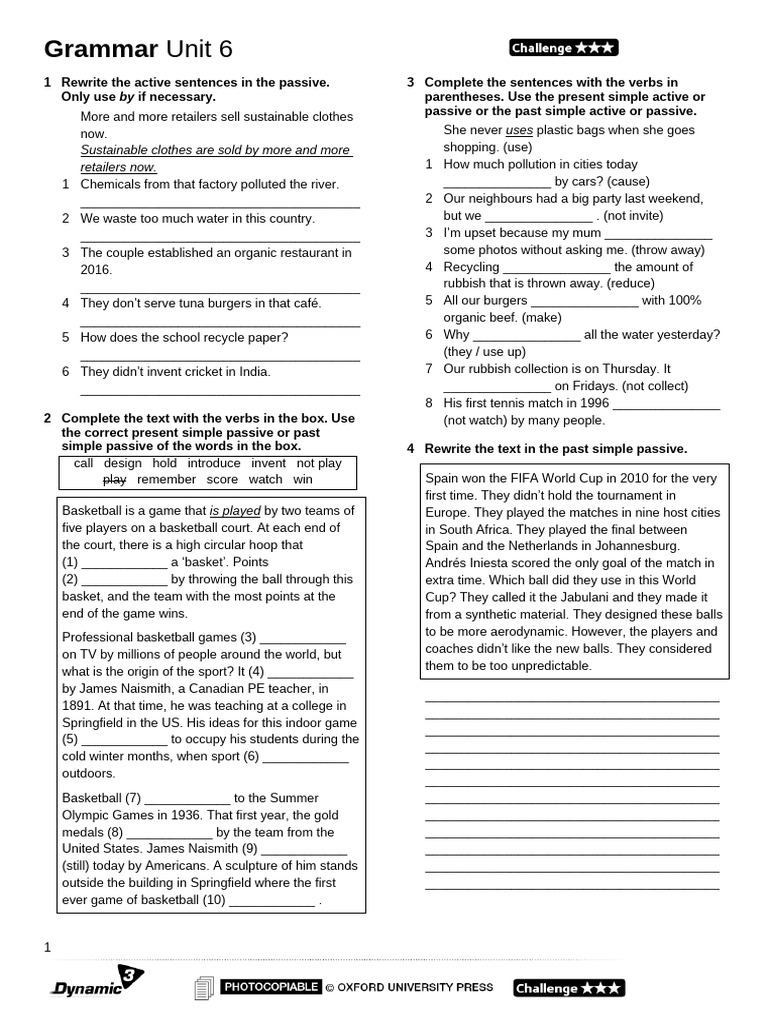 DY3 - G&V - Unit 6 - CHALLENGE | PDF | Home & Garden