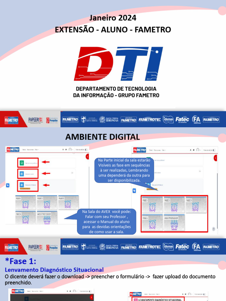 Extensão Aluno - FAMETRO 2024 | PDF