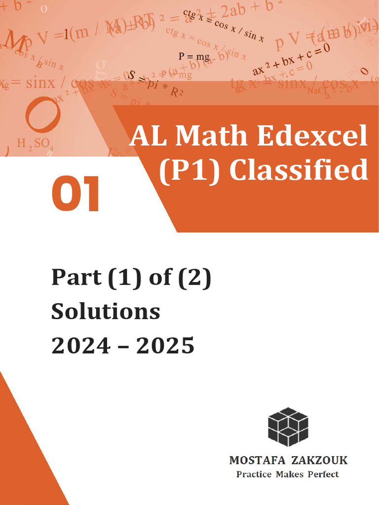 AL Math P1 Solutions by Zakzouk | PDF | Mathematical Objects | Mathematics