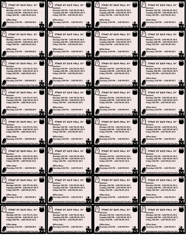 October Cutouts | PDF