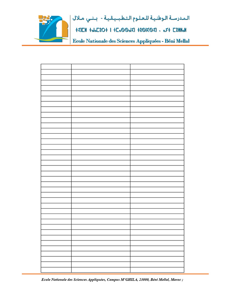 Liste Complementaire ENSA BM 2024 | PDF