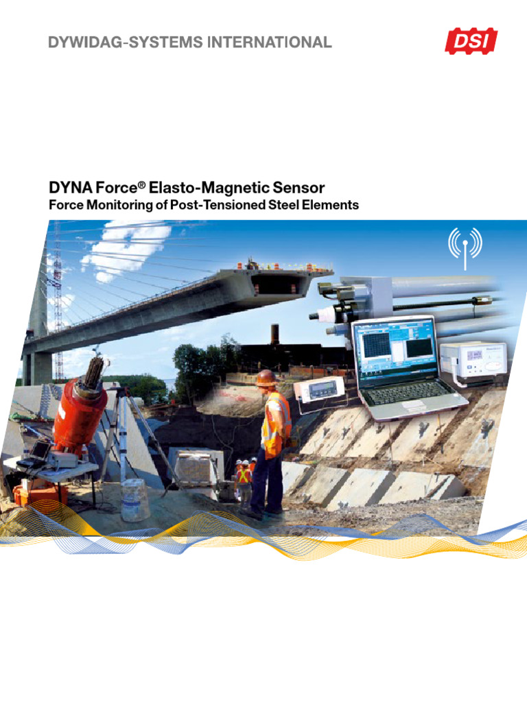 DSI USA DYNA Force Elasto-Magnetic Sensor Us 02 | PDF | Prestressed Concrete | Electrical Connector