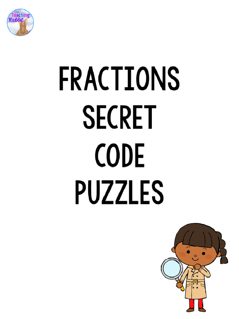 Fractions Secret Code Puzzles | PDF