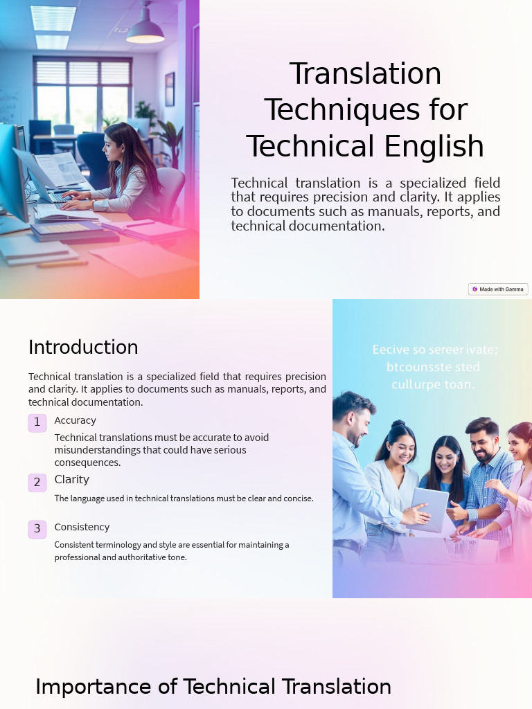 Translation Techniques For Technical English | PDF | Translations | Accuracy And Precision