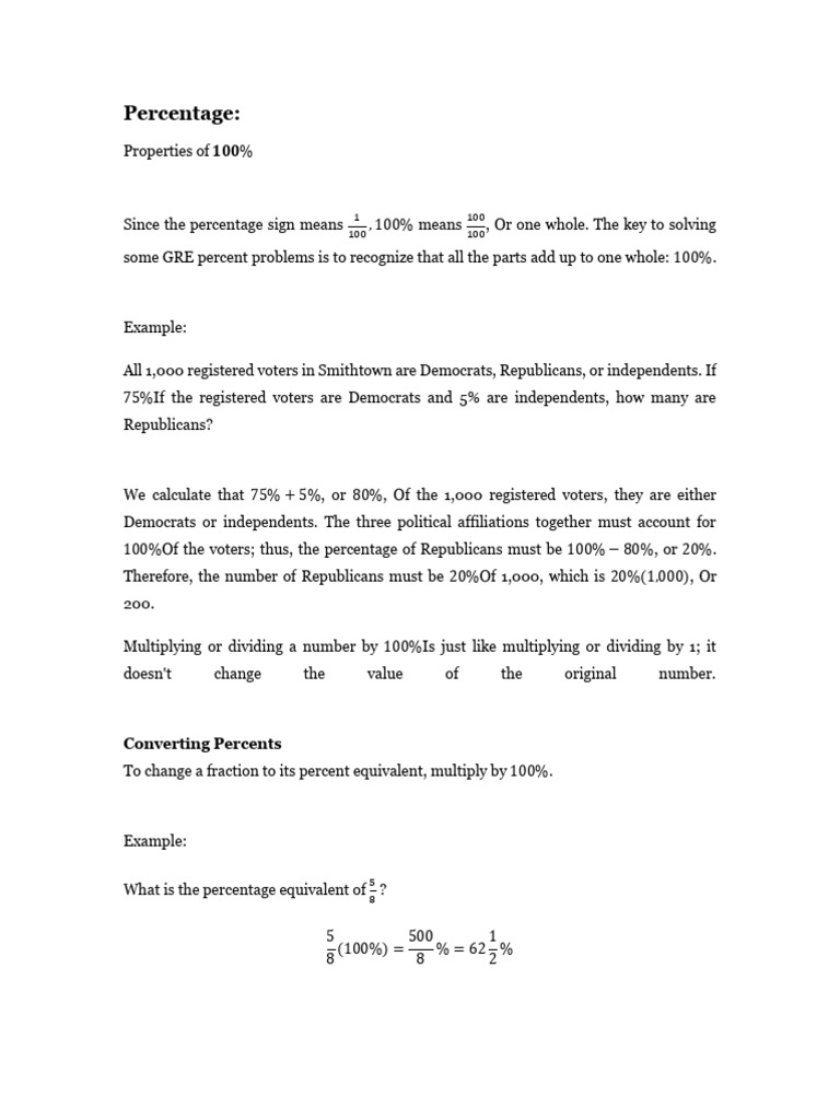 E2 - Demo - Percentage | PDF | Percentage | Interest