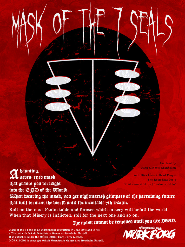 Mask of The 7 Seals - A5 | PDF