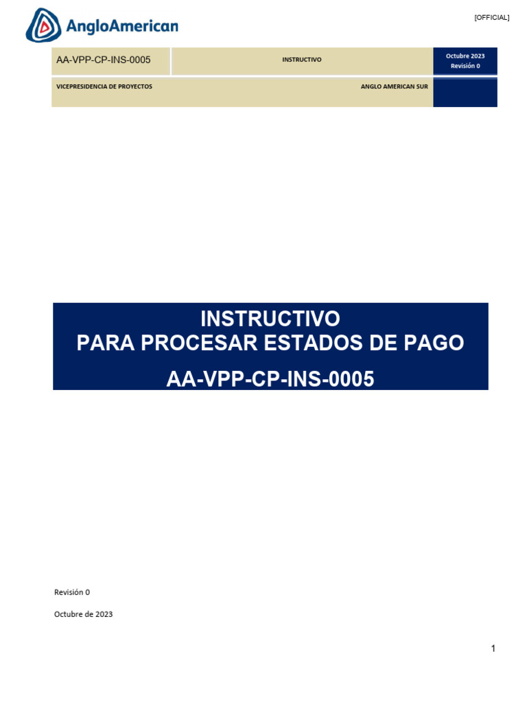 Instructivo Procesamiento Estados Pago | PDF | Gestión de registros | Software