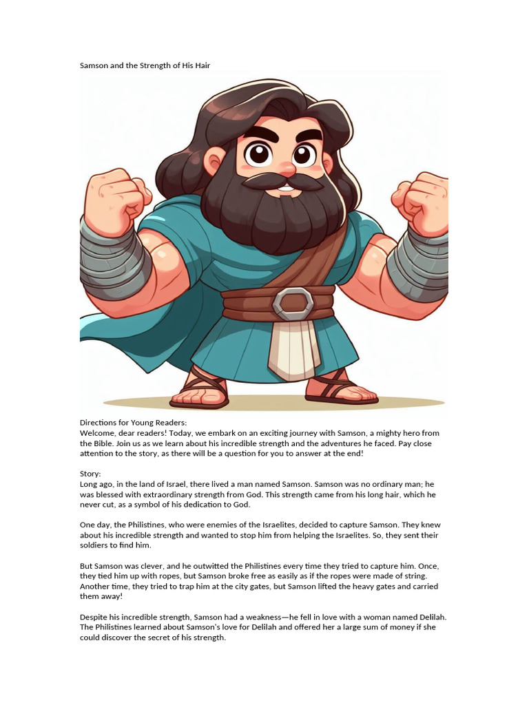 Samson and The Strength of His Hair | PDF | Samson | Delilah