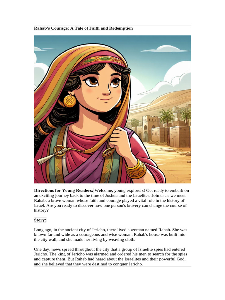 Rahab - S Courage - A Tale of Faith and Redemption | PDF | Books Of The Hebrew Bible | Torah Books
