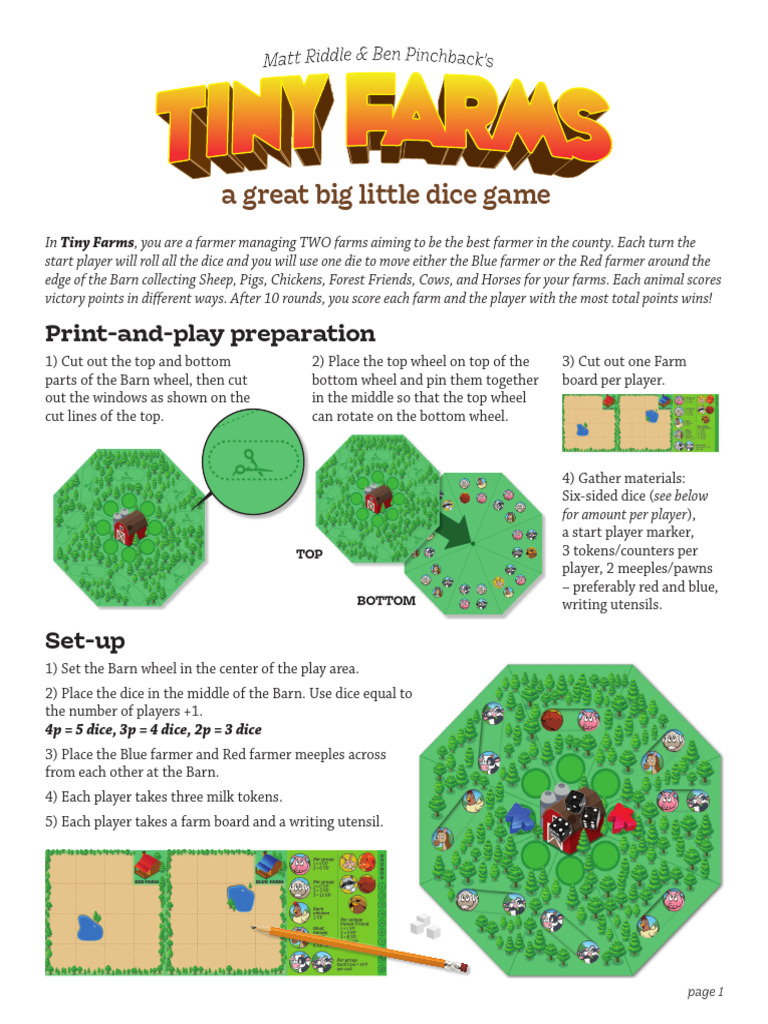 Tiny-Farms Rulebook | PDF | Cattle | Farms