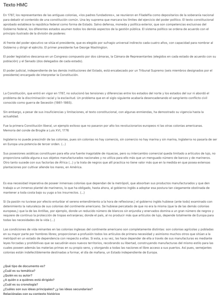 Texto HMC | PDF | Constitución | Gobierno Federal de los Estados Unidos