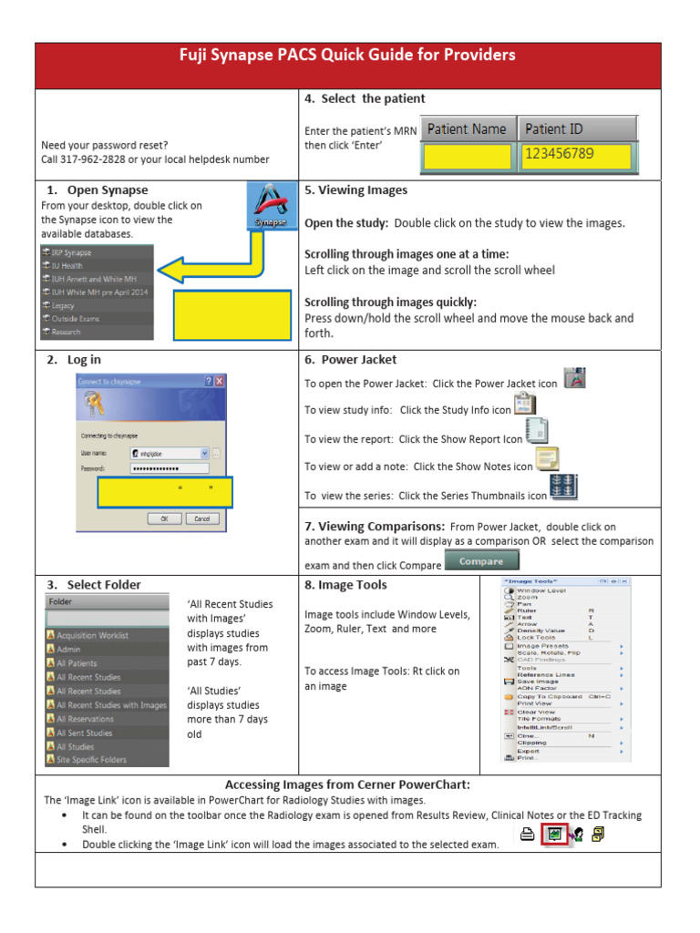 Fuji Synapse PACS Quick Guide For Providers 032816 v2 | PDF | Icon ...