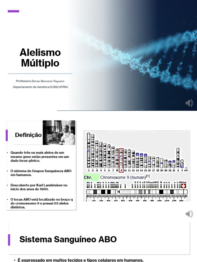 Alelismo Múltiplo e Sistema Sanguíneo ABO | PDF | Tipo sanguíneo | Biologia