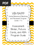 VB-MAPP Level 1 Assessment Guide | PDF