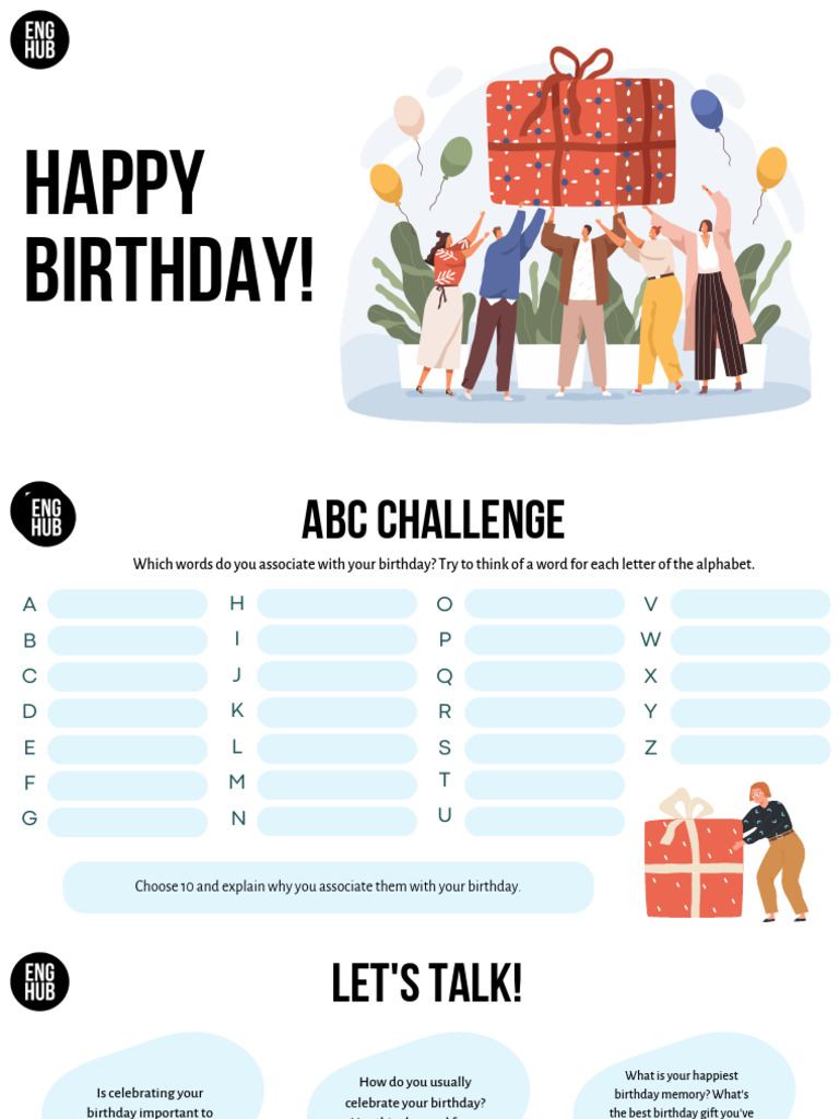 A2 - B1 Happy Birthday TV | PDF | Birthdays