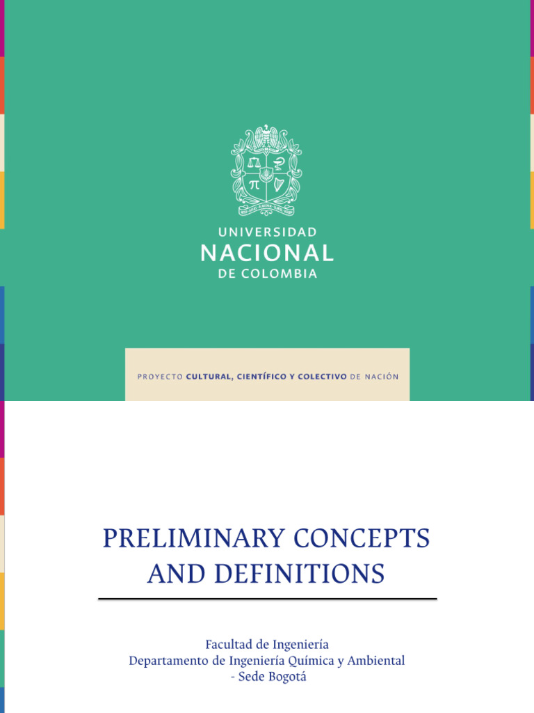 Clase 1. Preliminary Concepts and Definitions | PDF | Matter ...