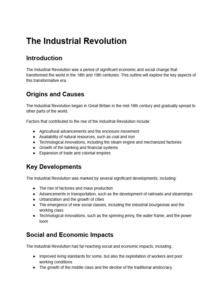 Industrial Revolution | PDF | Industrial Revolution | Capitalism