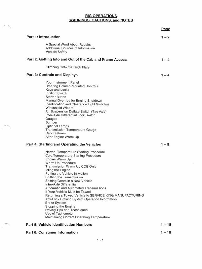 Service King Manufacturing - Cap.1 | PDF