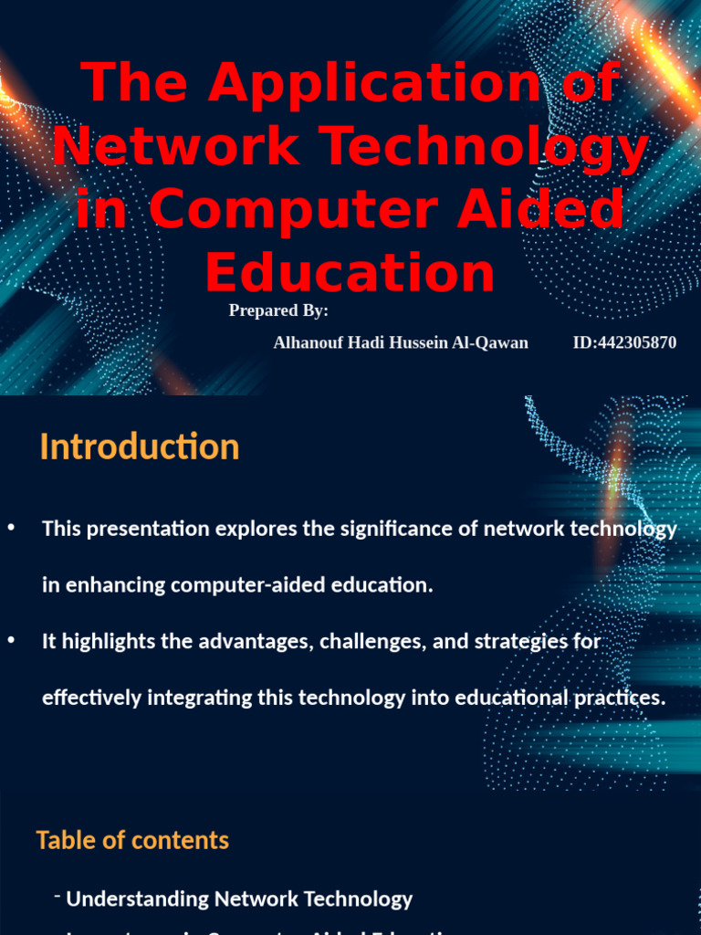 The Application of Network Technology in Computer Aided Education | PDF | Computer Network ...