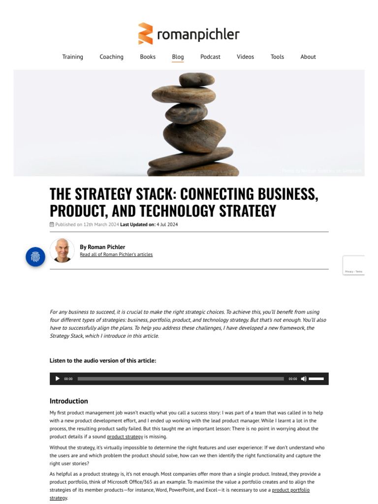 Strategy Stack for Product Leaders | PDF | Strategic Management | Scrum ...