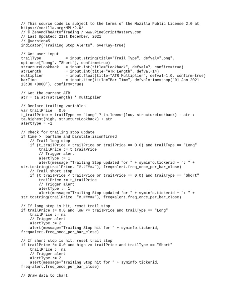 Atr Trailing Stopinfinity Course Pdf Computer Programming Computing 6868