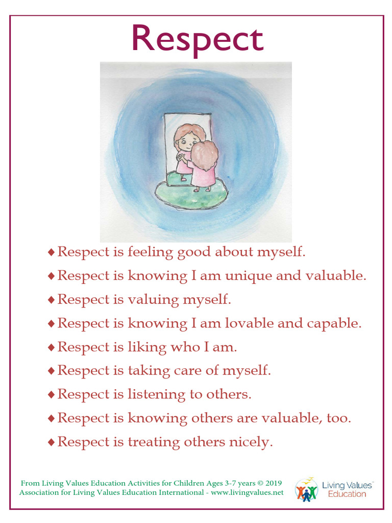 Respect Values for Young Children | PDF