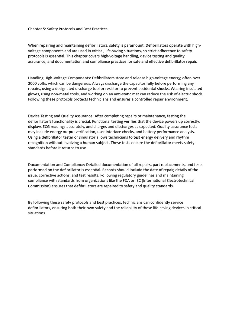 Chapter 5 Safety Protocols and Best Practices | PDF