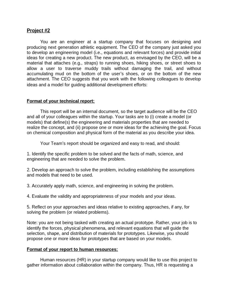 Project 2 | PDF | Prototype | Engineering