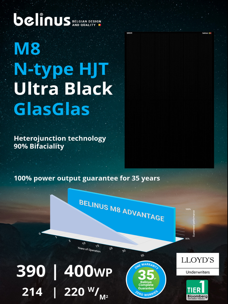Panel - BELINUS BE-M8 390W Hacer Seguimiento | PDF | Materials ...