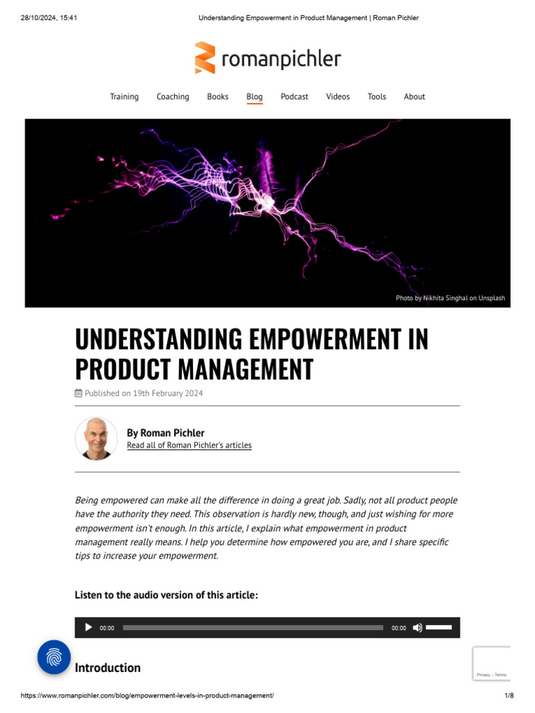 Understanding Empowerment in Product Management - Roman Pichler | PDF | Scrum (Software ...