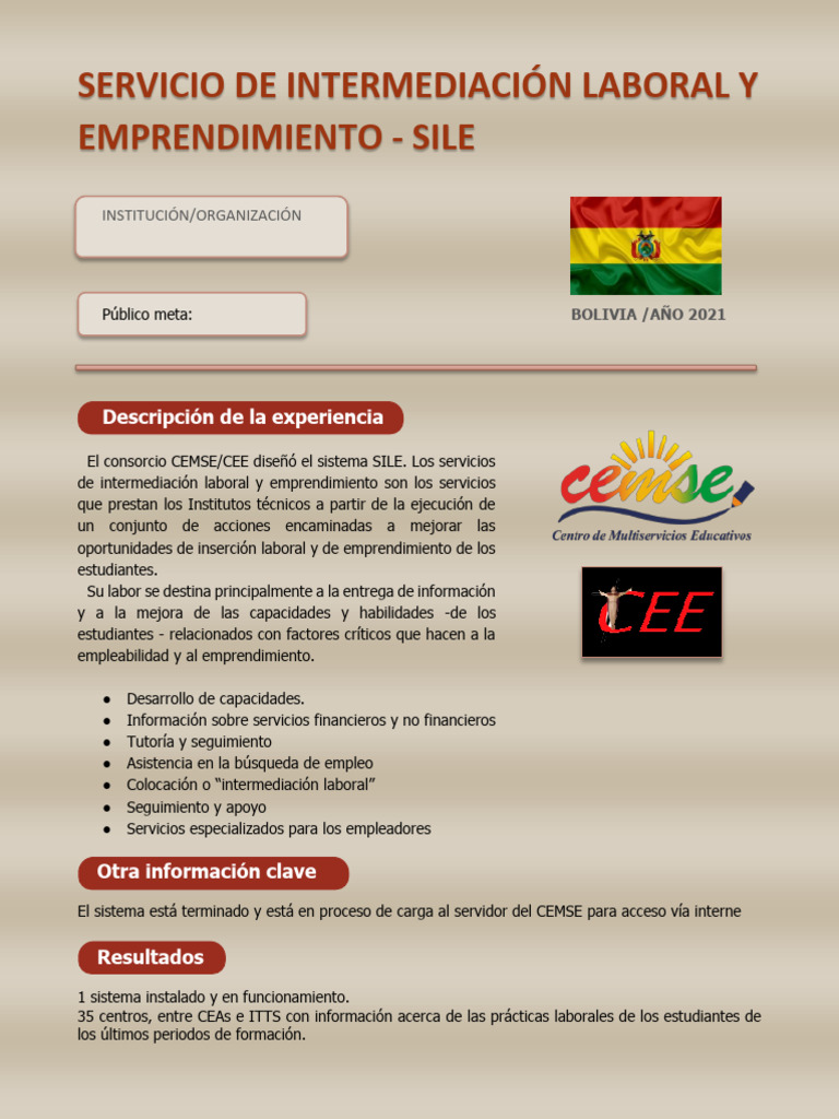15 Bolivia CEMSE SILE | PDF