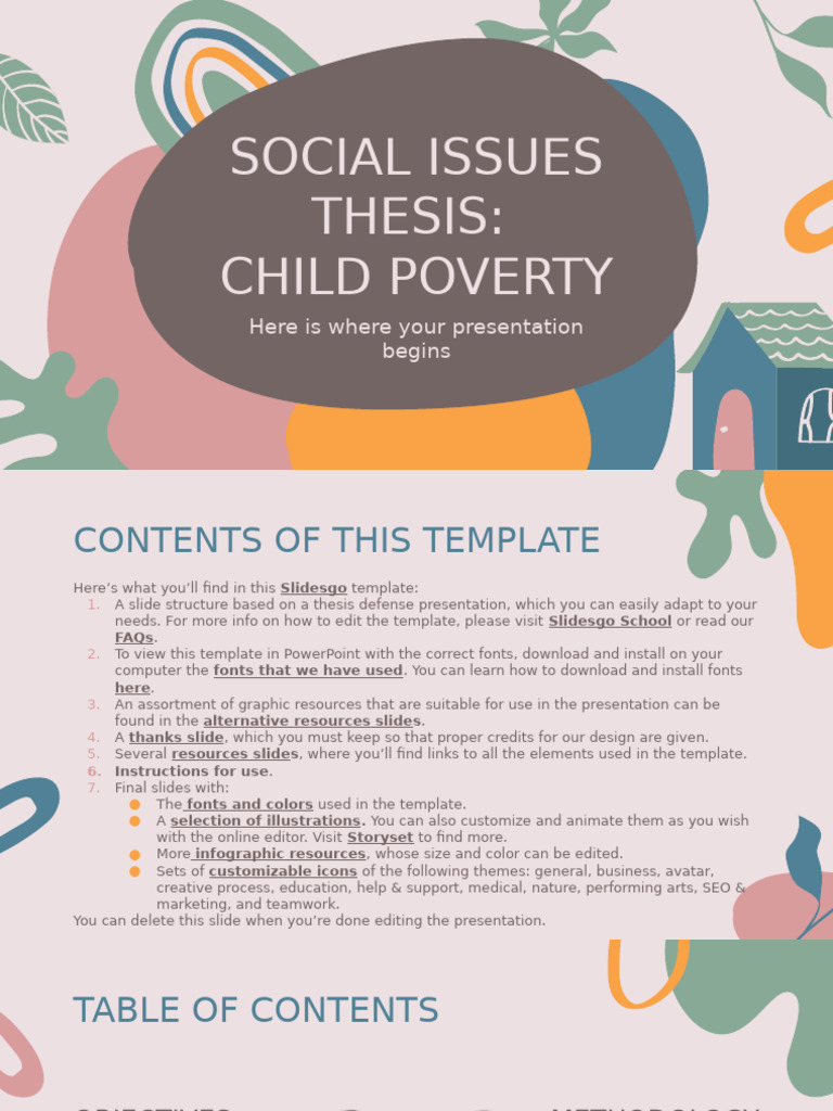 Social Issues Thesis - Child Poverty XL by Slidesgo | PDF | Planets ...