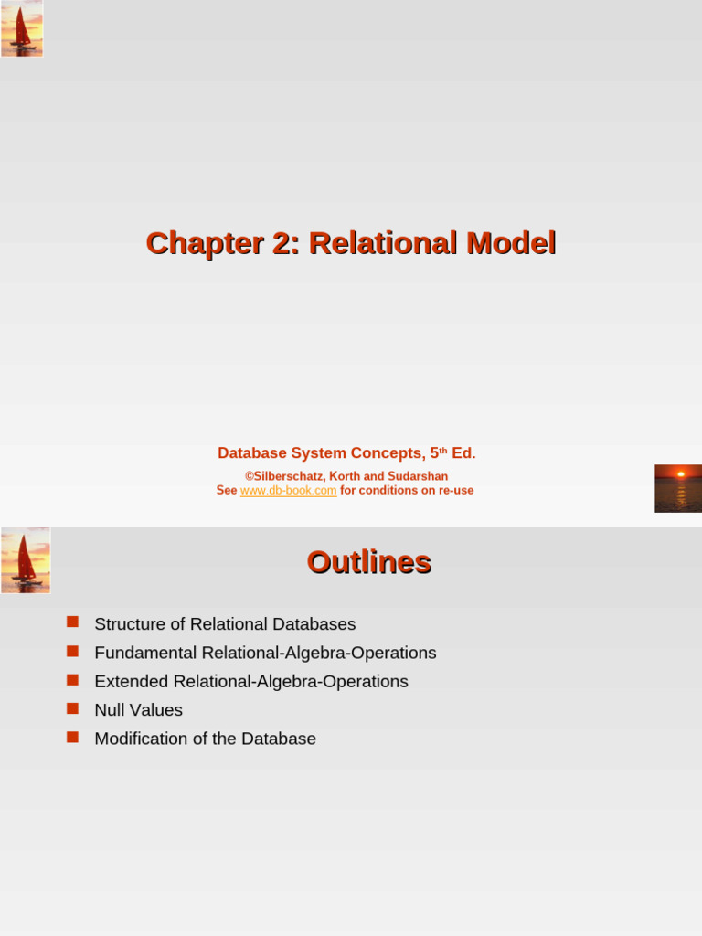 2 Relational Model - ١١٤١٣٥-1 | PDF | Relational Model | Computer Programming