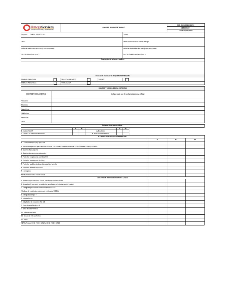 Omg-Form-sst21 Formato Ats Contry | PDF