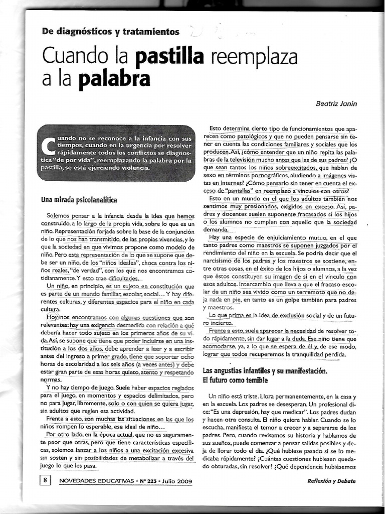 Cuando La Pastilla Reemplaza1 | PDF