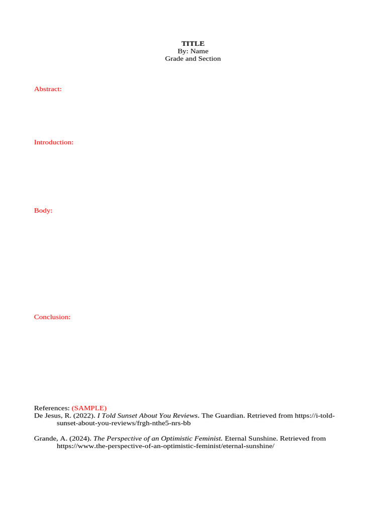 Review Paper Format | PDF | Religion & Spirituality