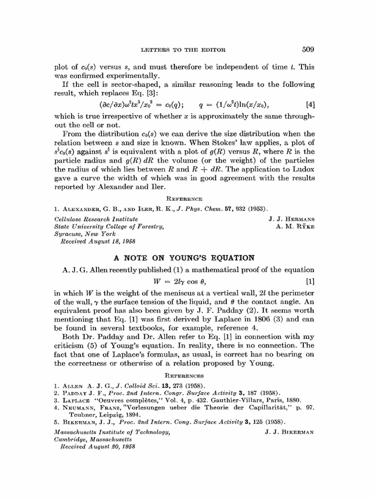 Bikerman 3 | PDF | Applied And Interdisciplinary Physics | Physics
