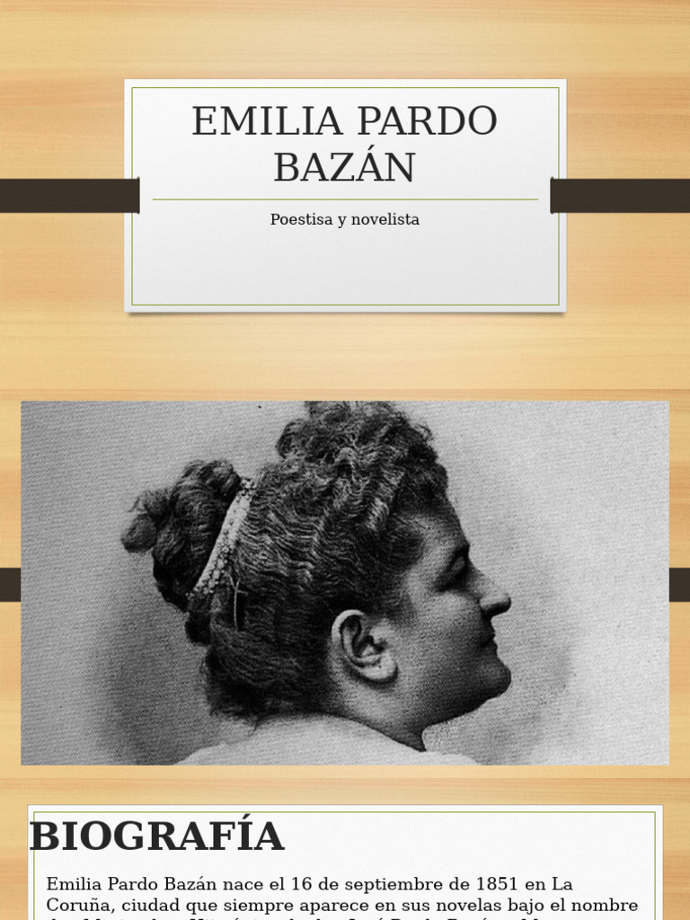 Vida y obra de Emilia Pardo Bazán | PDF