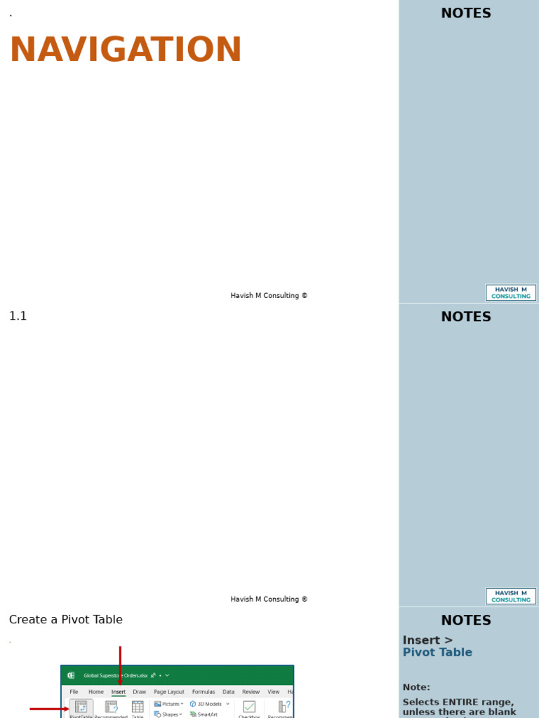 Slides - Pivot Tables | PDF | Spreadsheet Software | Application Software