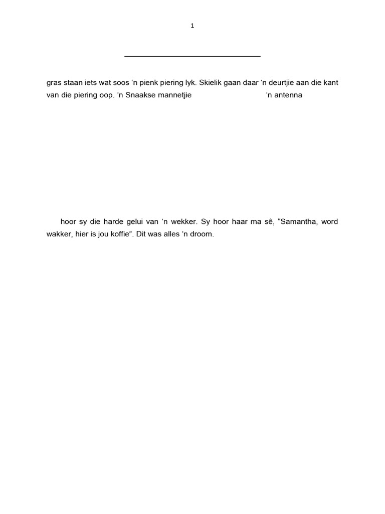 Article 1 Samantha en Die Pienk Piering | PDF