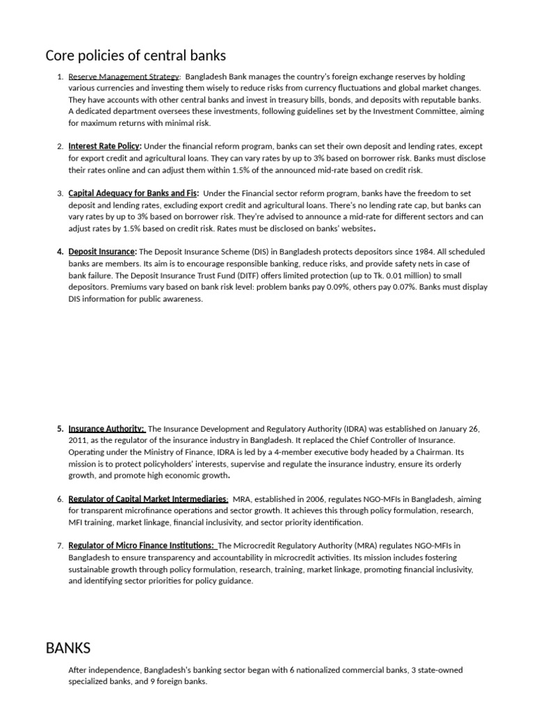 Comparative Banking BIN-206 | PDF | Banks | Deposit Insurance