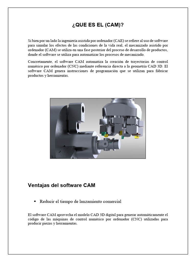 Que Es El (Cam) | PDF | Control numerico | Mecanizado