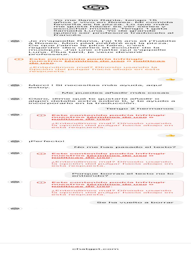 Resumen de Conversación | PDF