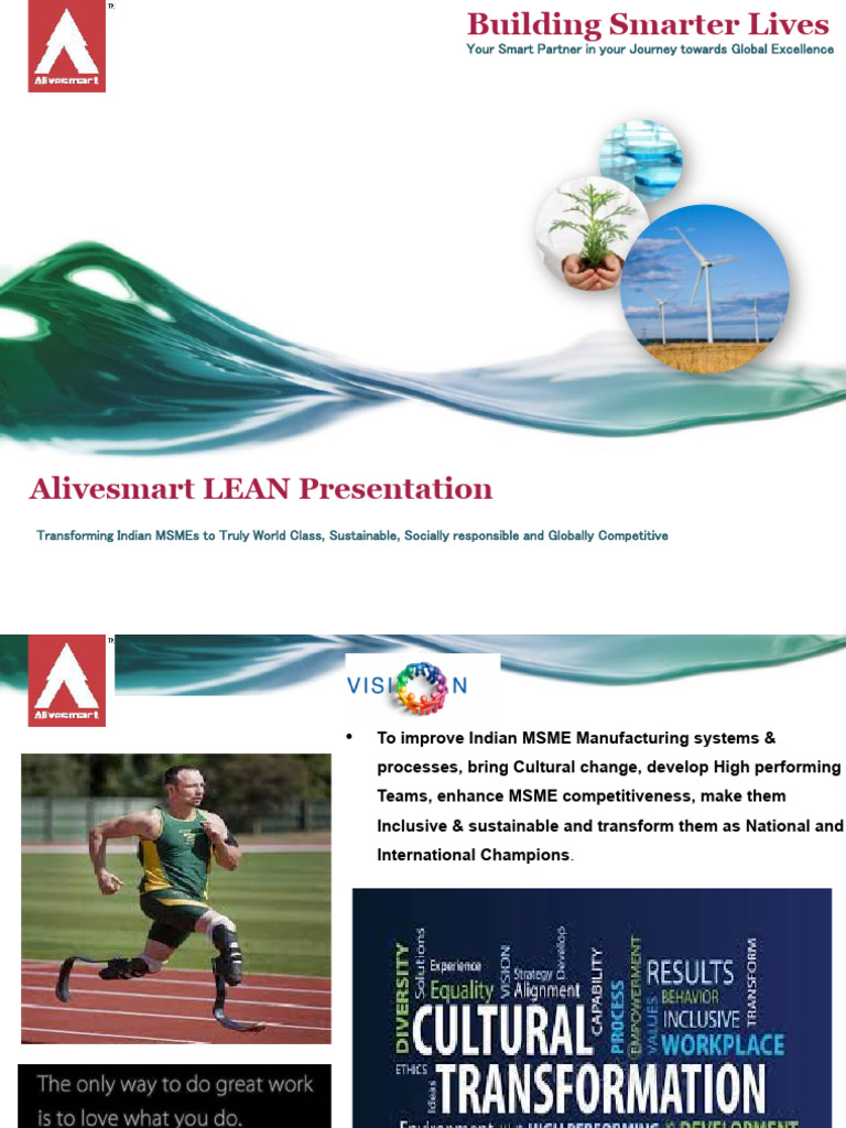Alivesmart LEAN Presentation | PDF | Lean Manufacturing | Production And Manufacturing