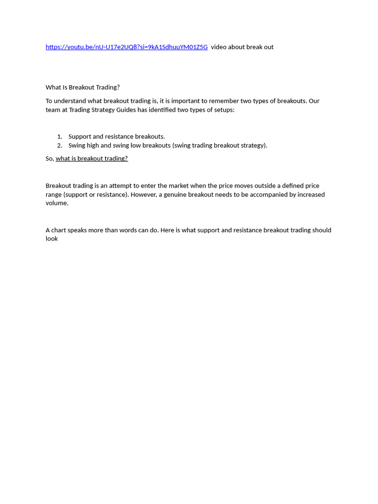 Breakout Trading: Strategies & Insights | PDF | Foreign Exchange Market ...