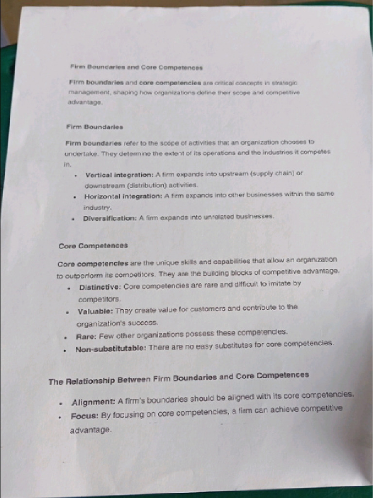 Firm Boundaries | PDF