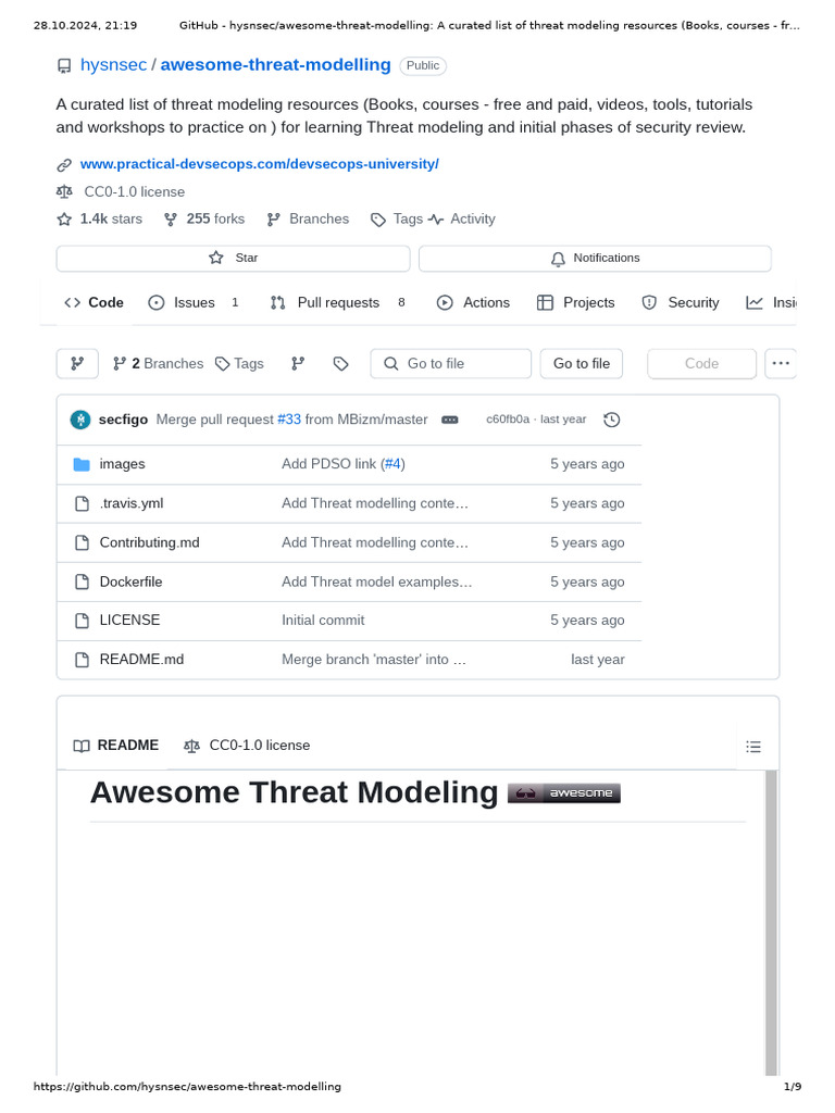 Awesome Threat Modeling | PDF | Information Technology Management | Systems Engineering