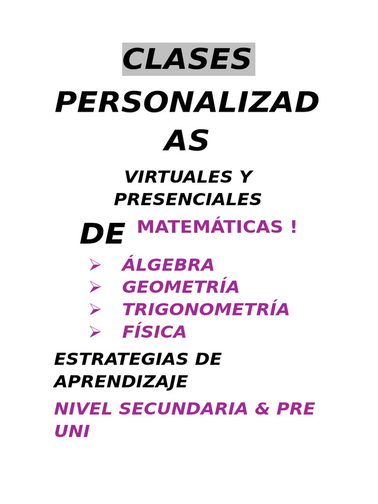 Clases | PDF