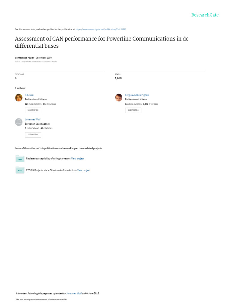Assessment of CAN Performance For Powerline Commun | PDF | Antenna ...